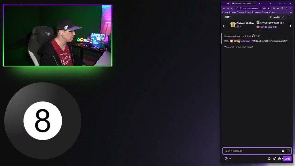 Magic 8 Ball w/ Result Action - Approved - Streamer.bot Extensions