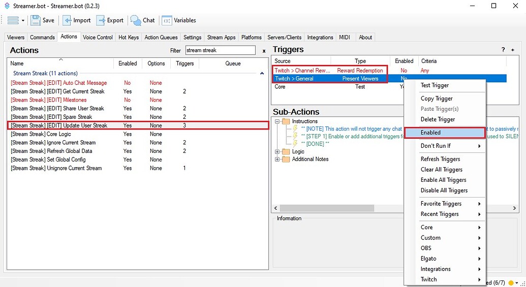 Twitch Local Stream Streaks - Approved - Streamer.bot Extensions